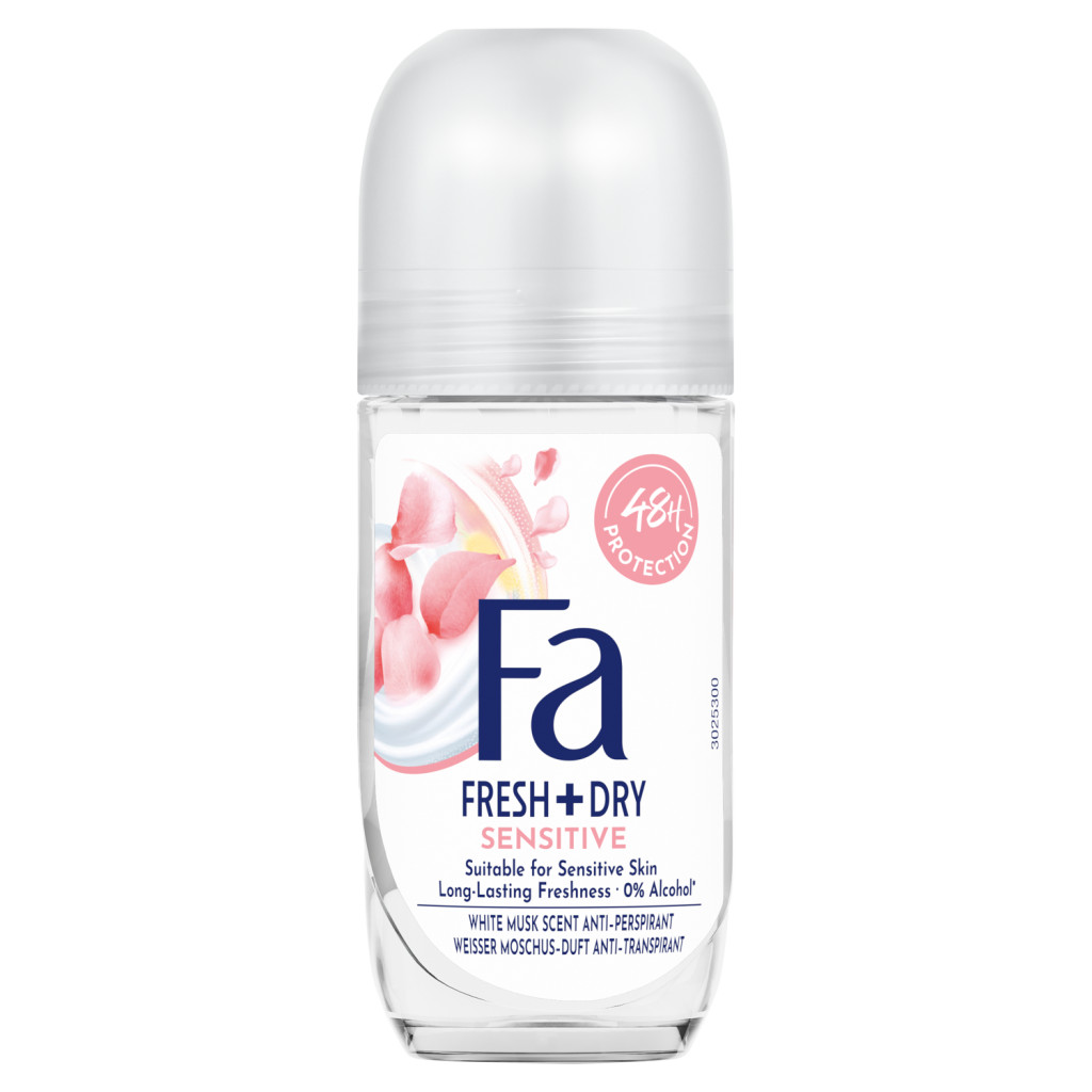 Fa Fresh & Dry Sensitive White Musk Scent izzadásgátló golyós dezodor