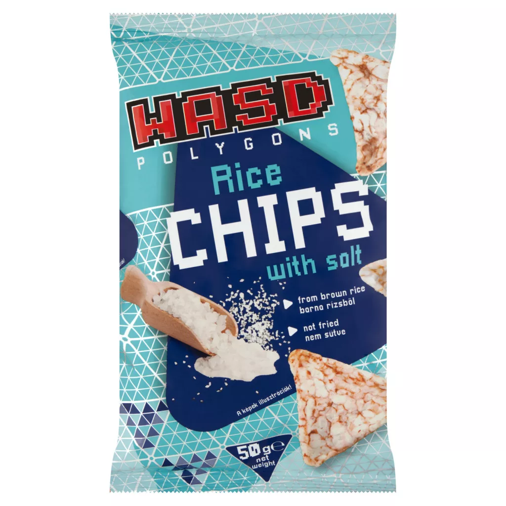Wasd Polygons rizs chips 50g sós